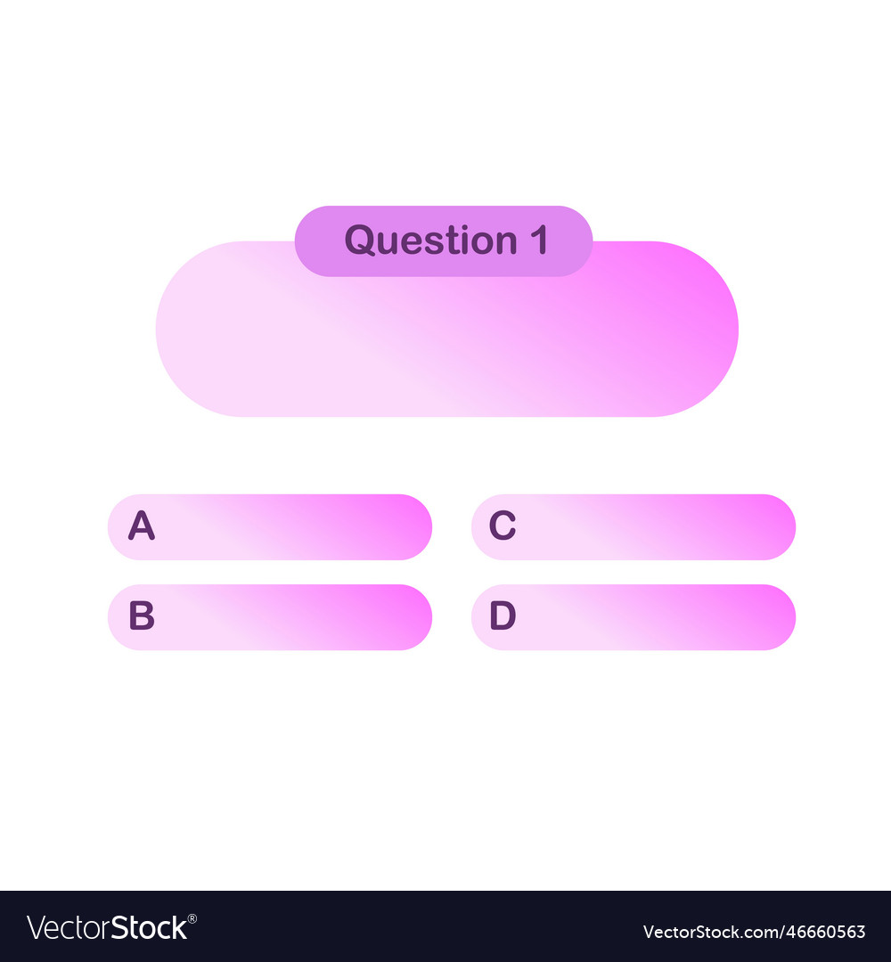 Quiz lottery or tv show trivia game multiple Vector Image Quiz lottery or tv show trivia game multiple Vector Image