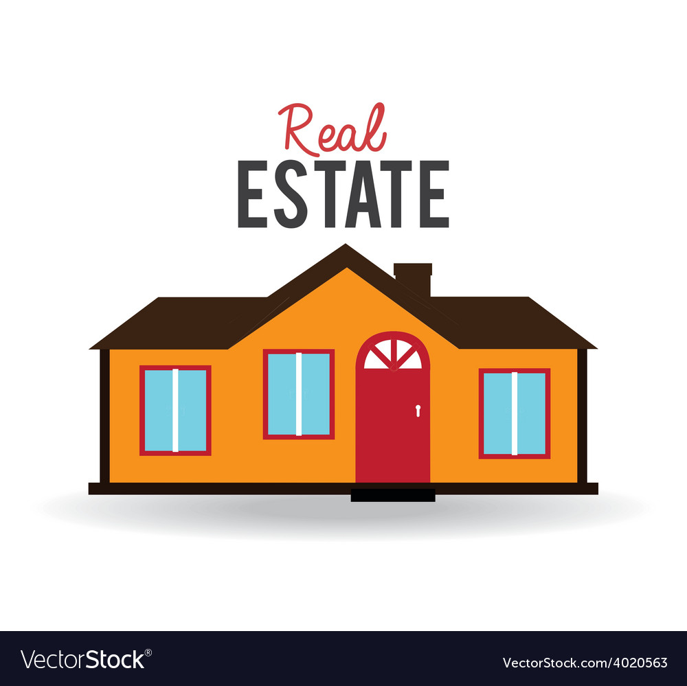 Real estate design Royalty Free Vector Image - VectorStock Real estate design Royalty Free Vector Image - VectorStock
