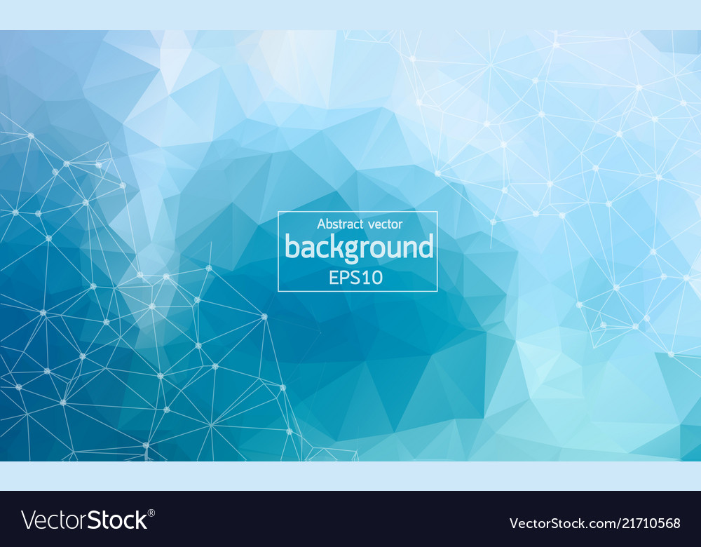 Abstract blue polygonal space background Vector Image