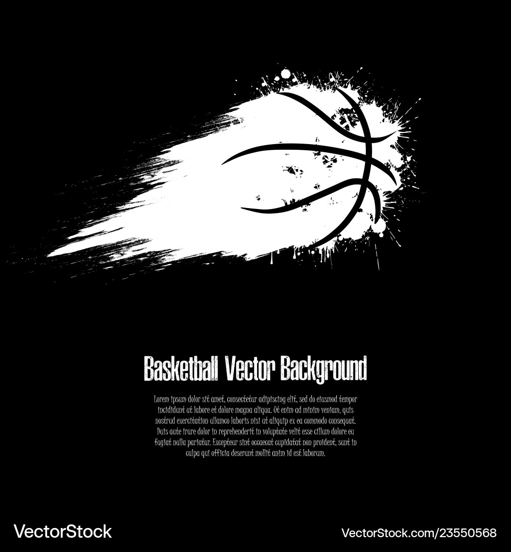 Background abstract basketball ball from blots Vector Image