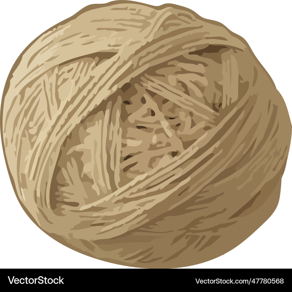 Ball of wool for knitting Royalty Free Vector Image