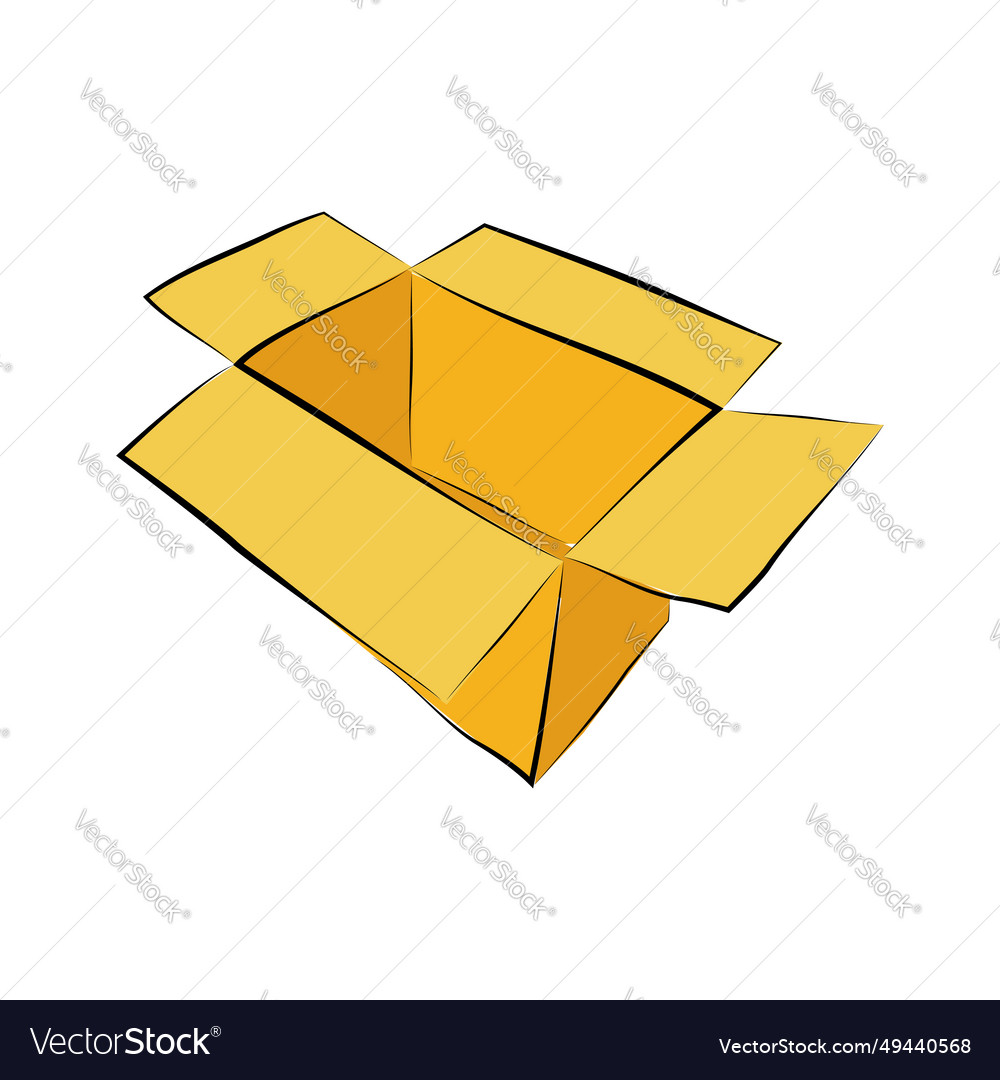 Cardboard simple hand draw sketch doodle white Vector Image Cardboard simple hand draw sketch doodle white Vector Image