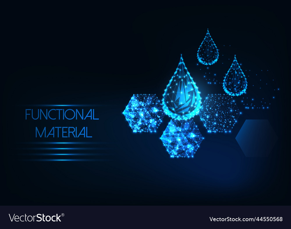 Futuristic functional material concept Royalty Free Vector