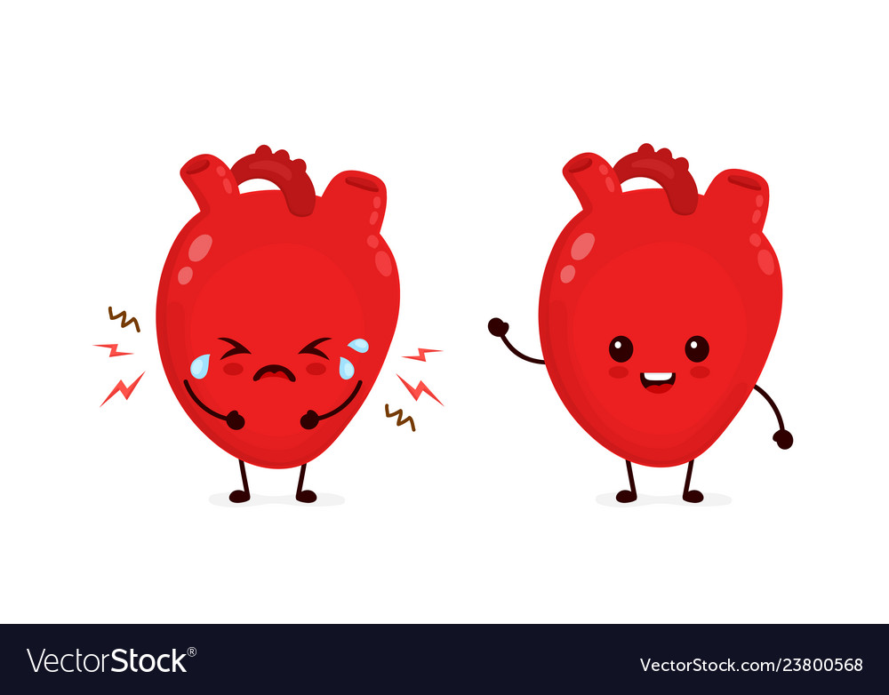 Sad sick unhealthy cry and healthy Royalty Free Vector Image Sad sick unhealthy cry and healthy Royalty Free Vector Image