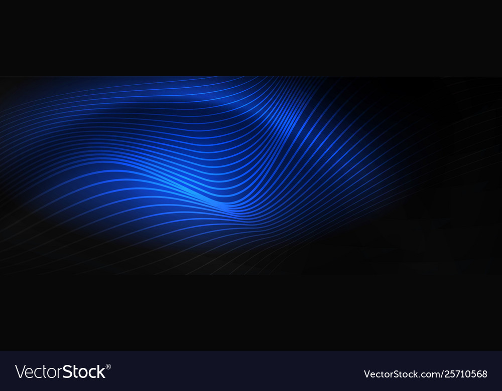 Smoky glowing waves in dark abstract Royalty Free Vector Smoky glowing waves in dark abstract Royalty Free Vector