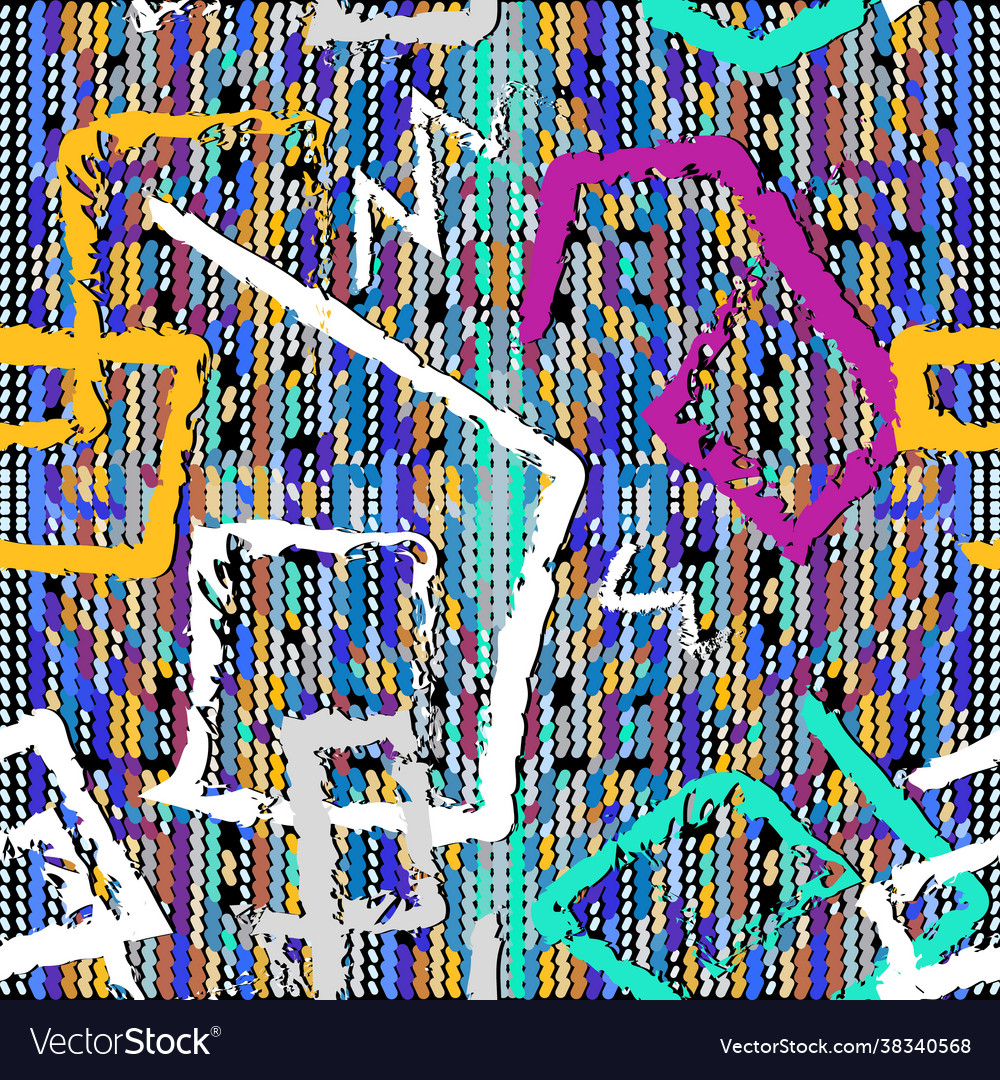 Textured grunge seamless pattern modern rough Vector Image