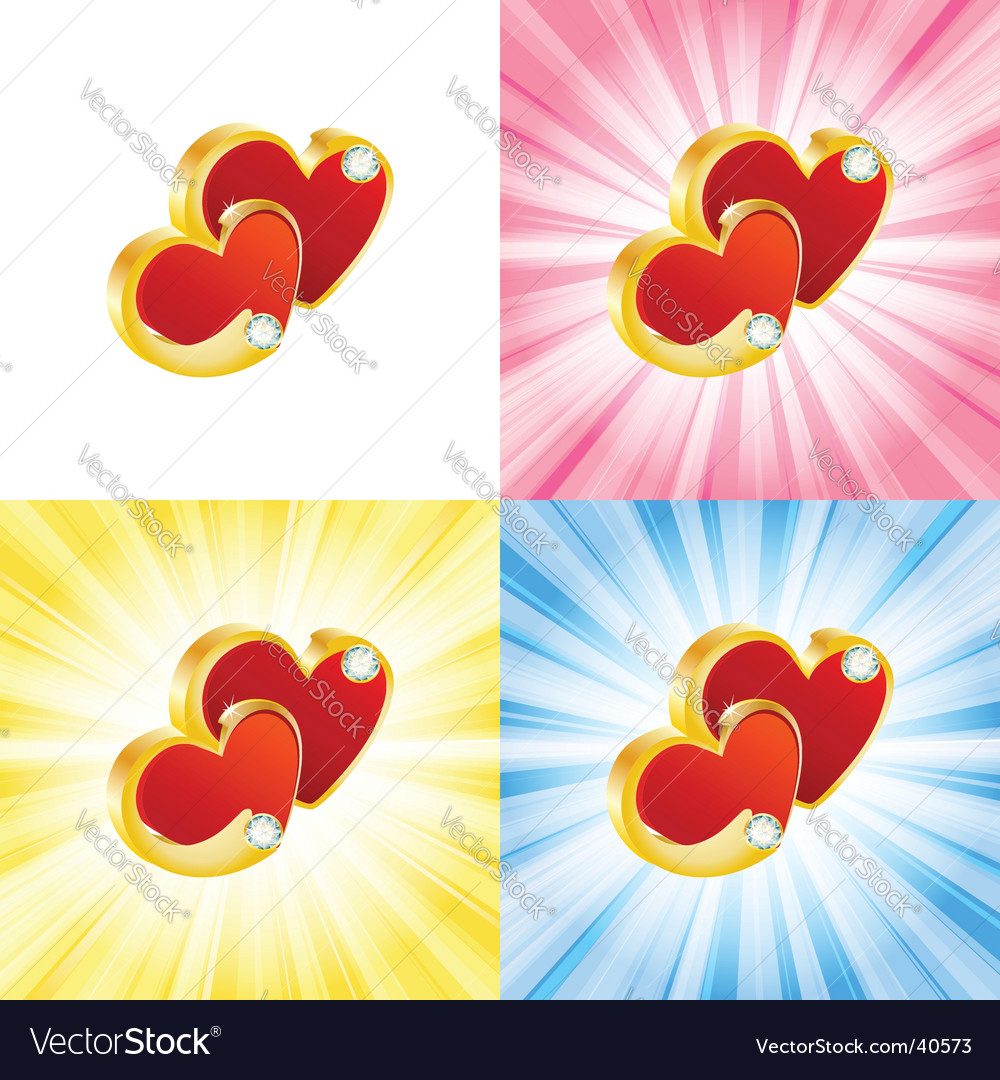 Hearts Royalty Free Vector Image - VectorStock