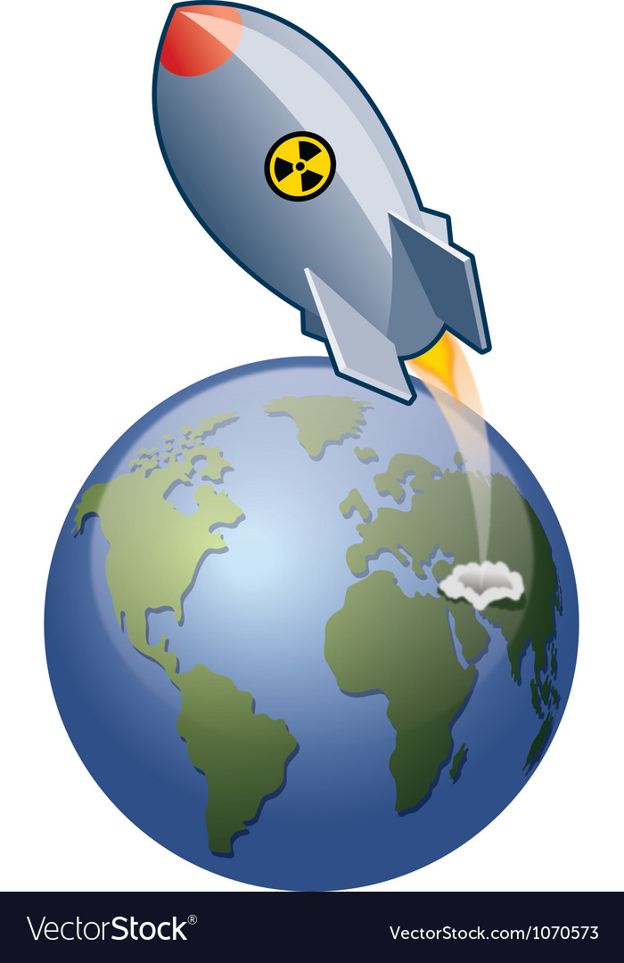 Icbm launch Royalty Free Vector Image - VectorStock