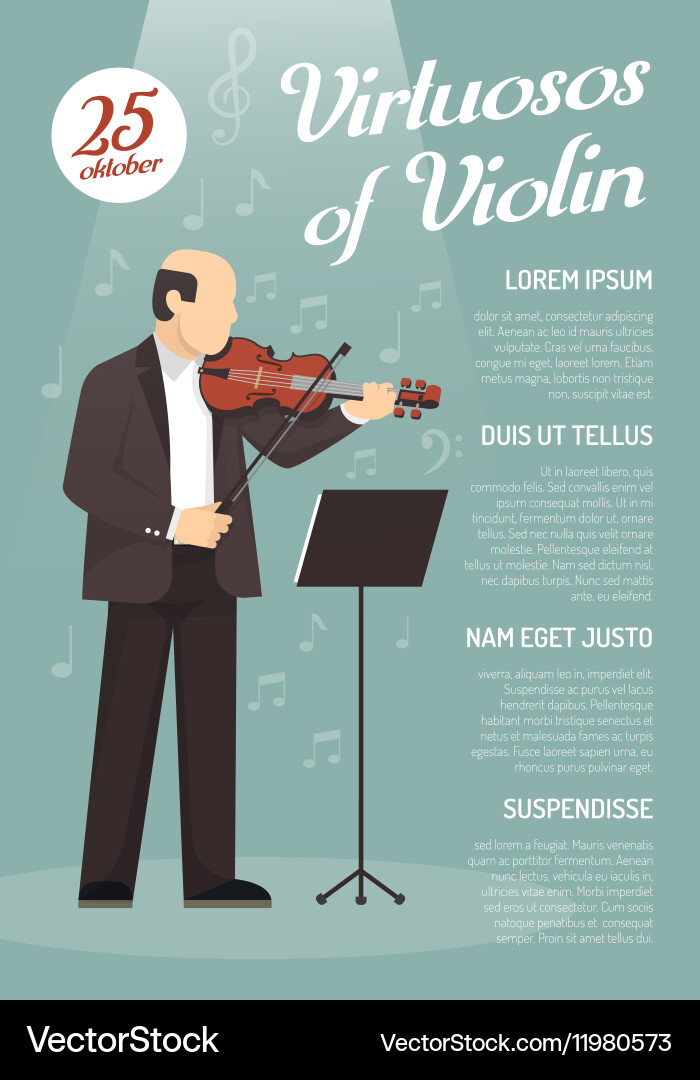 Music advertising poster Royalty Free Vector Image