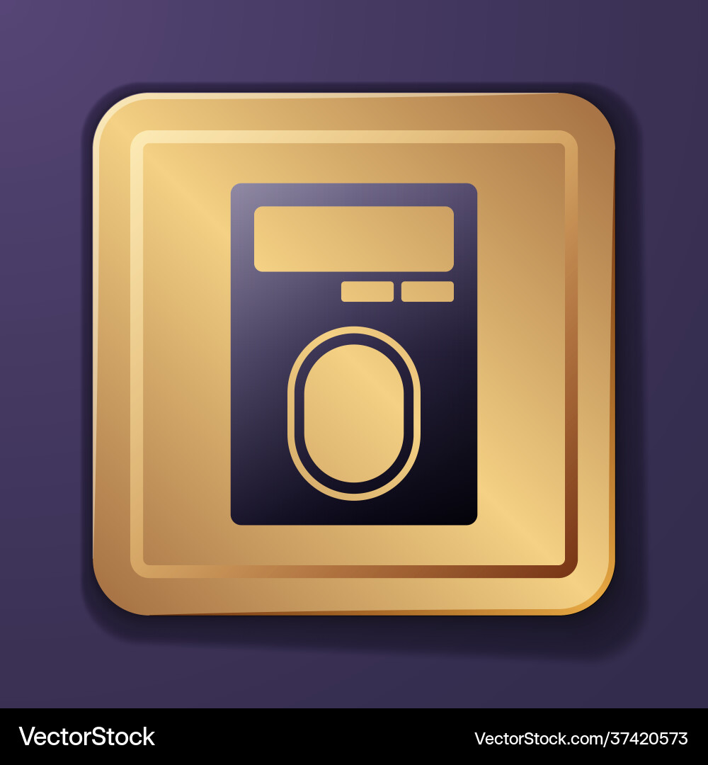 Purple human hand scanning with finger scan Vector Image
