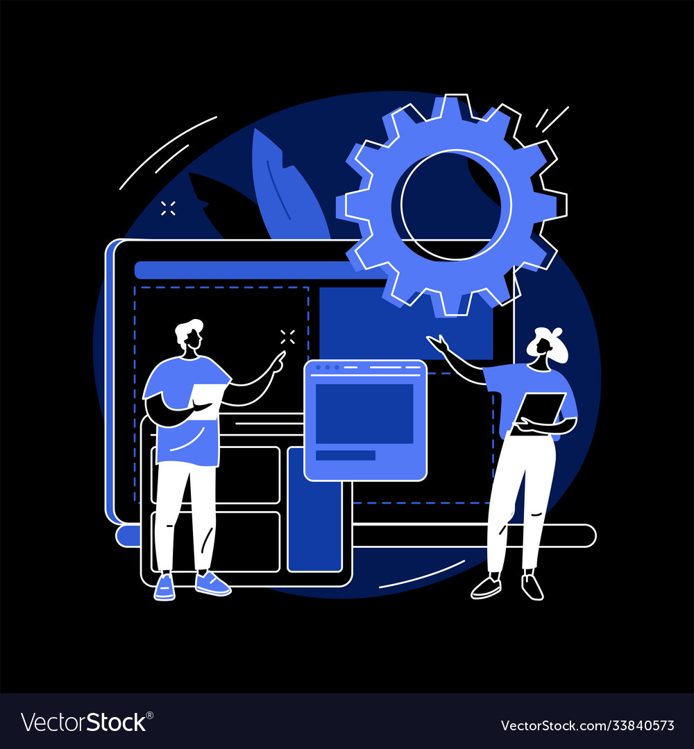 Website development abstract concept Royalty Free Vector