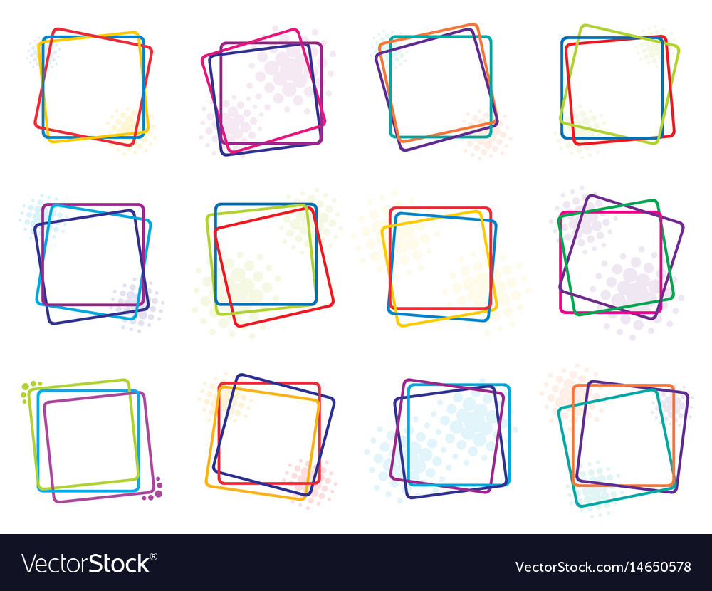 Color frames Royalty Free Vector Image - VectorStock