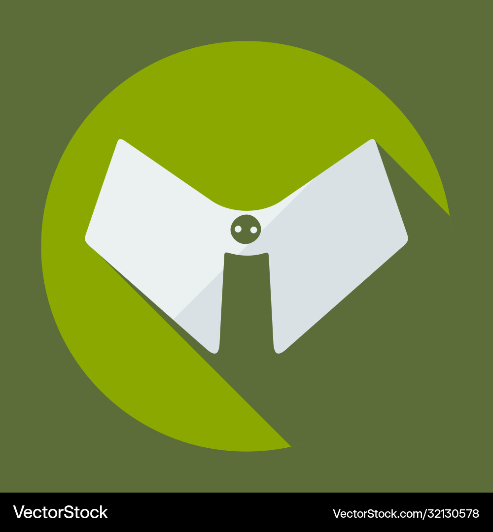 Flat modern design with shadow icon male collar Vector Image