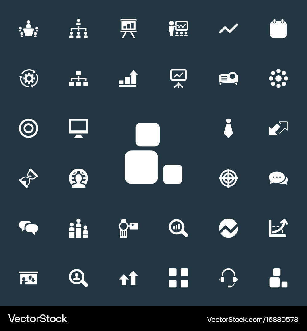 Set of simple training icons Royalty Free Vector Image