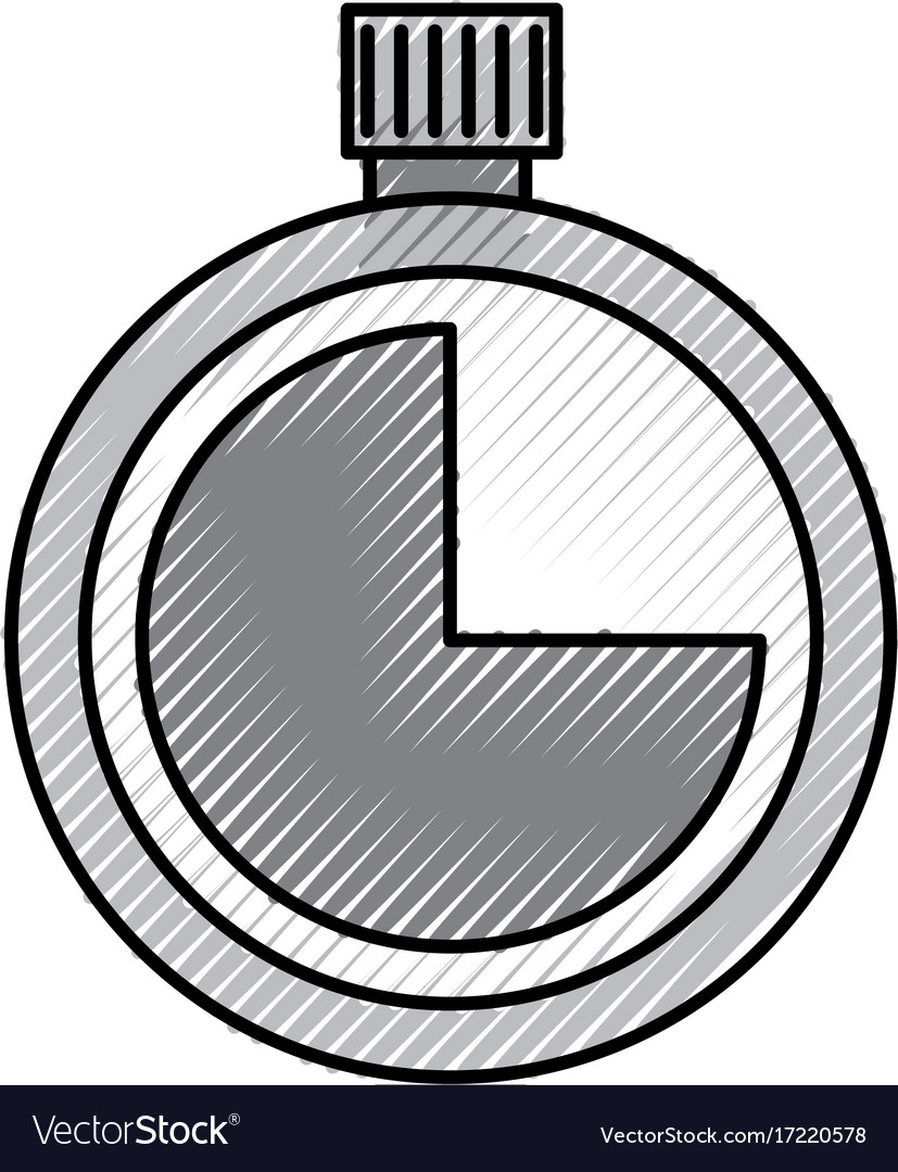 Stopwatch timer second time concept Royalty Free Vector