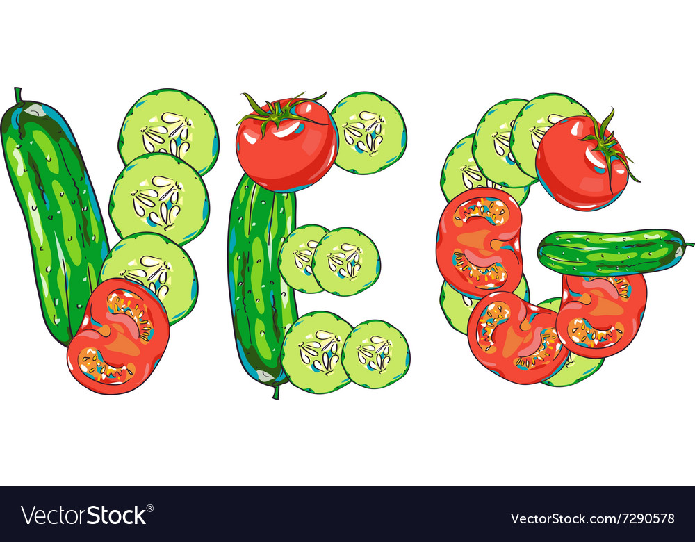 Vegetables set Royalty Free Vector Image - VectorStock