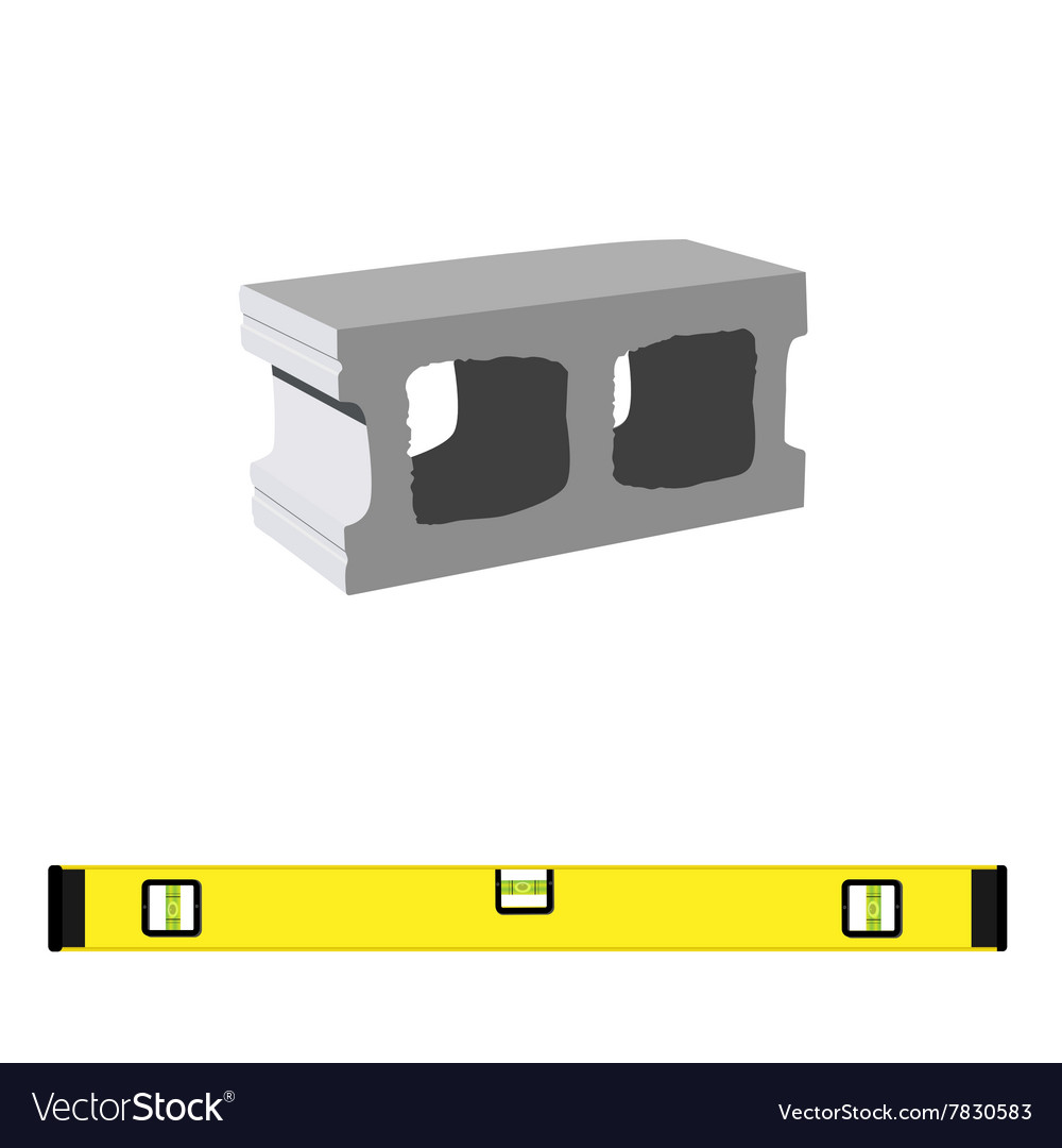 Block and level construction Royalty Free Vector Image