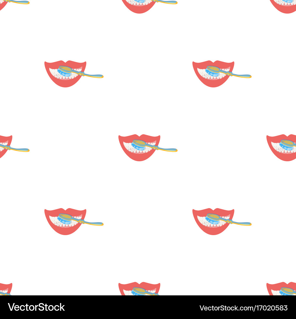 Care brushing teeth with a toothbrush dental Vector Image