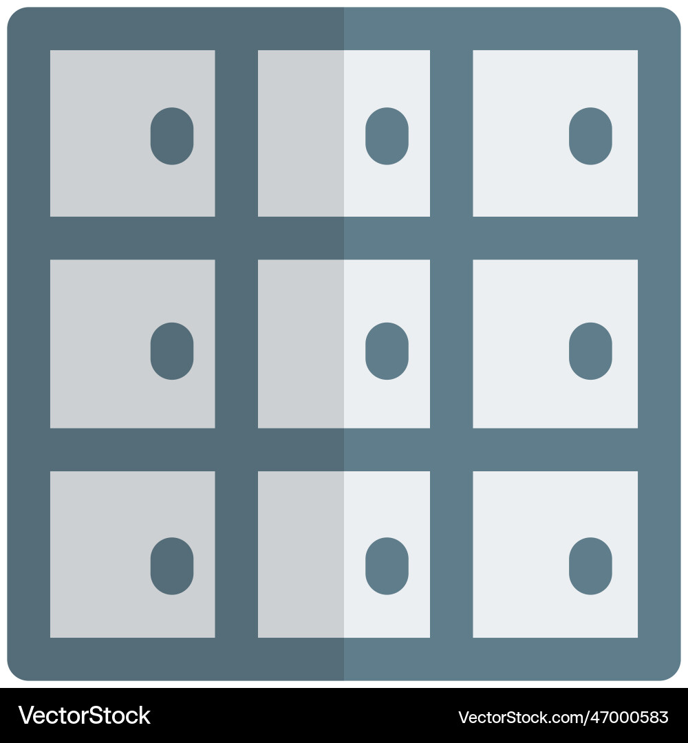 Cubbies a set of office locker for essentials Vector Image