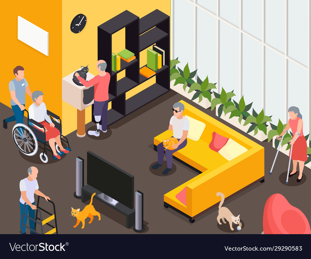 Disabled isometric Royalty Free Vector Image - VectorStock