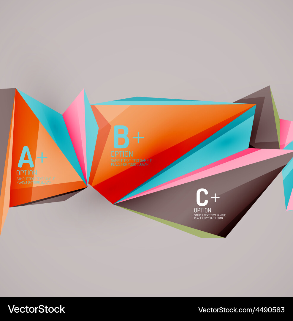 Geometric shapes in the air abstract Royalty Free Vector