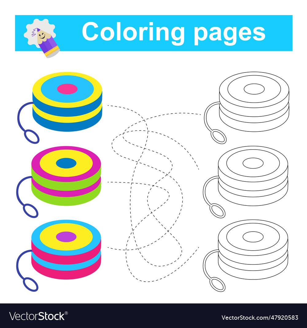 Go through the maze and color yo Royalty Free Vector Image