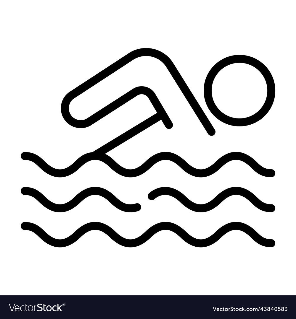 Swimming Royalty Free Vector Image - VectorStock
