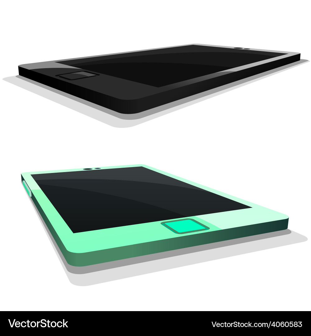 Tablet mobile phone Royalty Free Vector Image - VectorStock