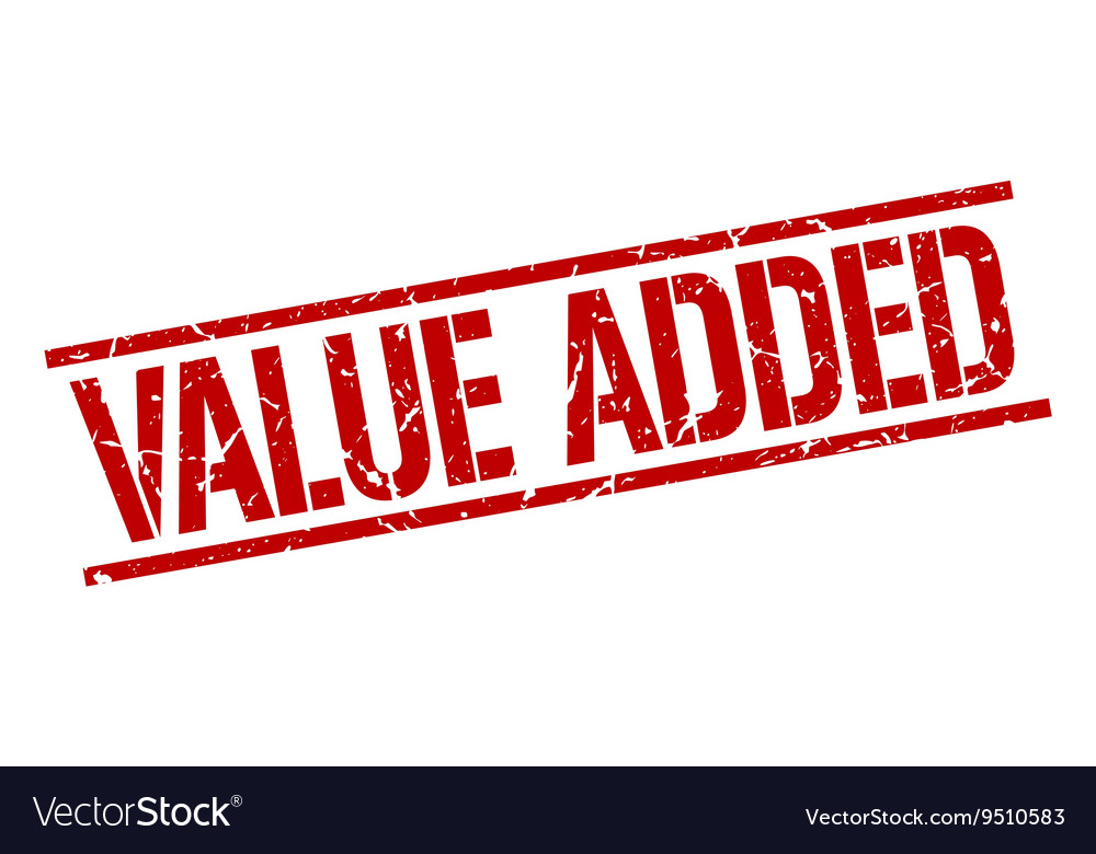 Value added stamp Royalty Free Vector Image - VectorStock