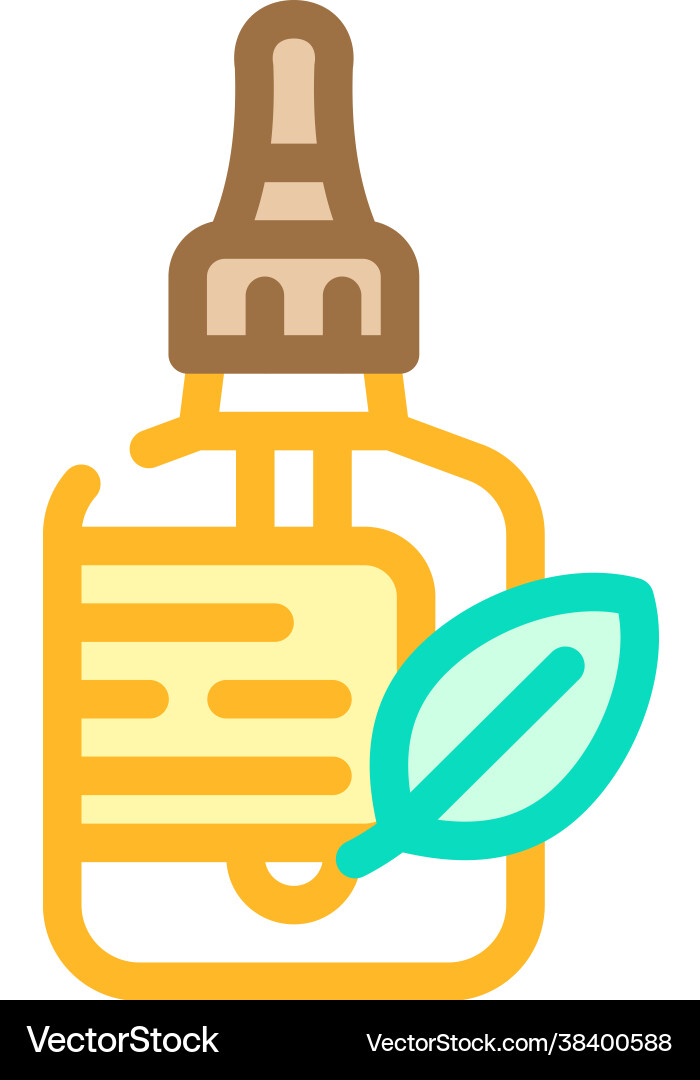 Castor oil color icon Royalty Free Vector Image