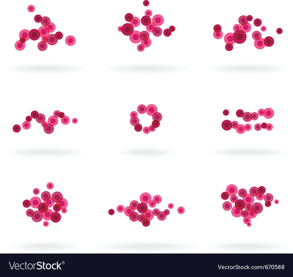 Red design elements Royalty Free Vector Image - VectorStock
