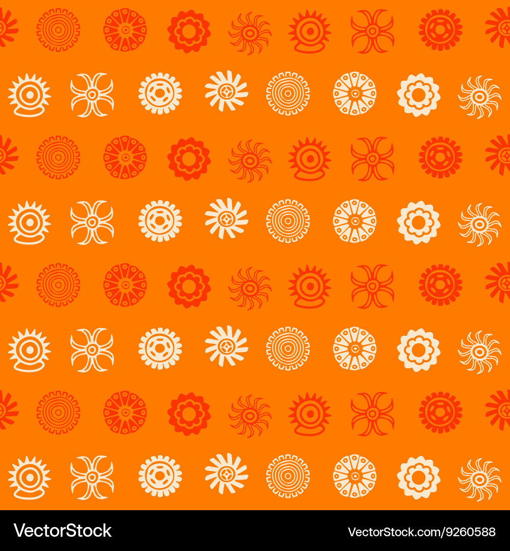 Seamless background with american indians relics Vector Image