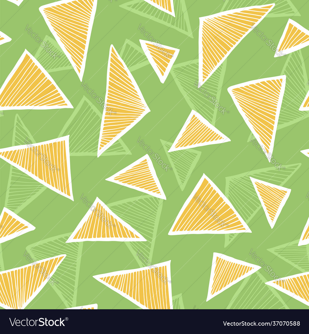 Triangle seamless pattern simple doodle background