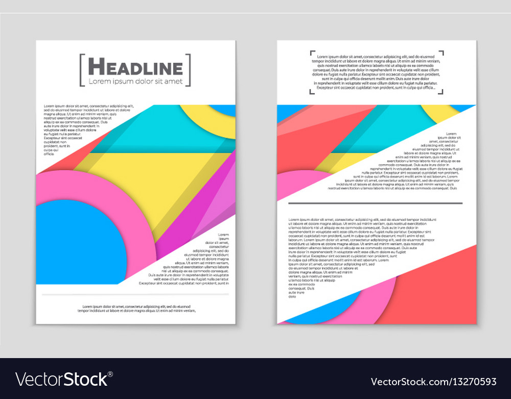 Abstract layout background set for art Royalty Free Vector