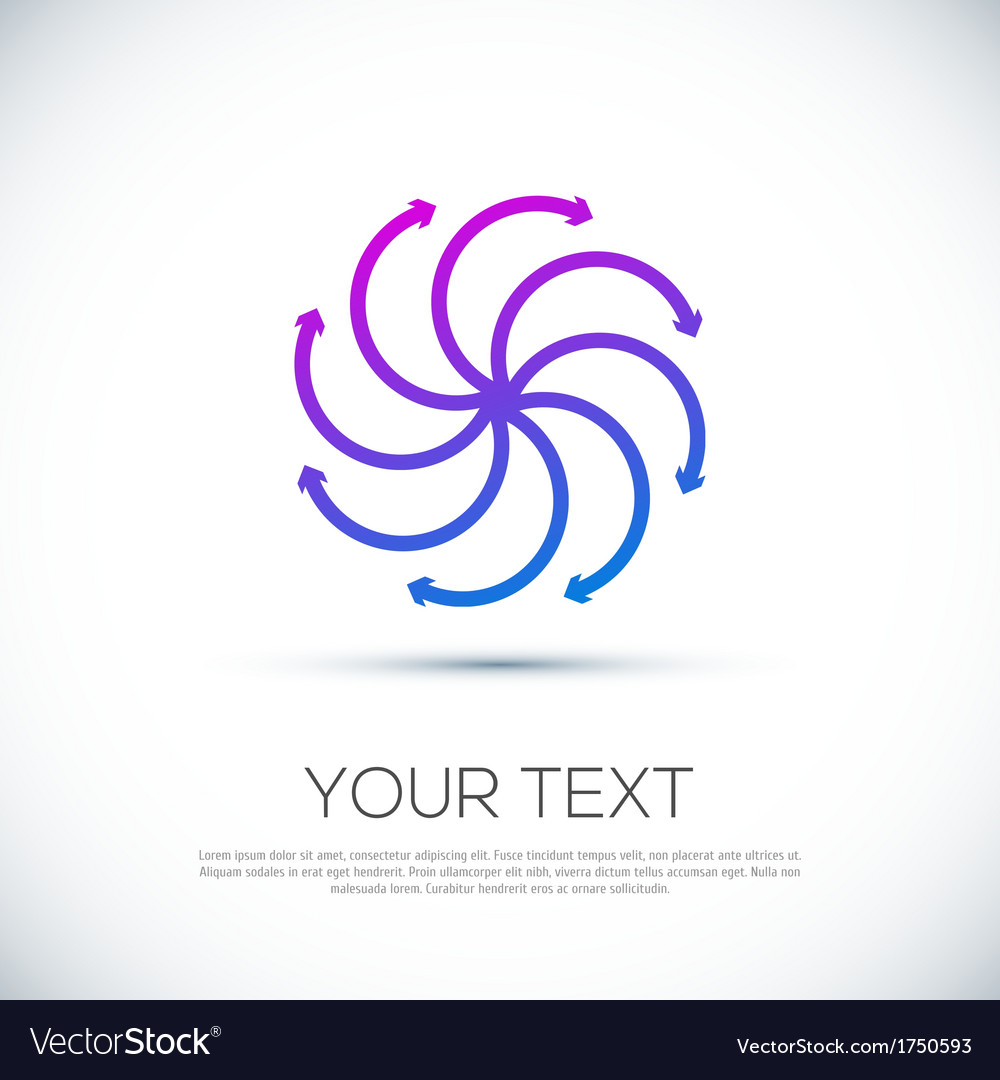 Business abstract icon Royalty Free Vector Image