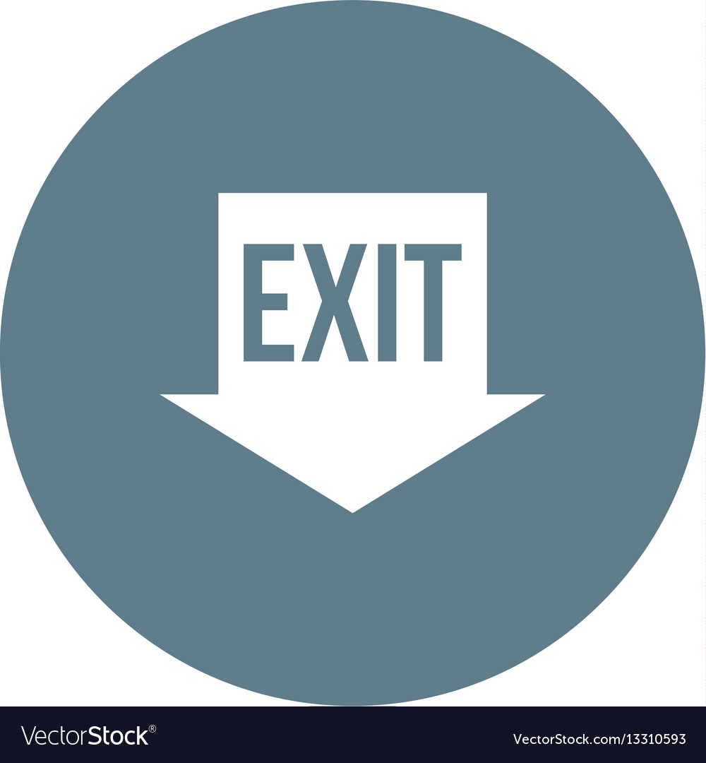 Exit Royalty Free Vector Image - VectorStock