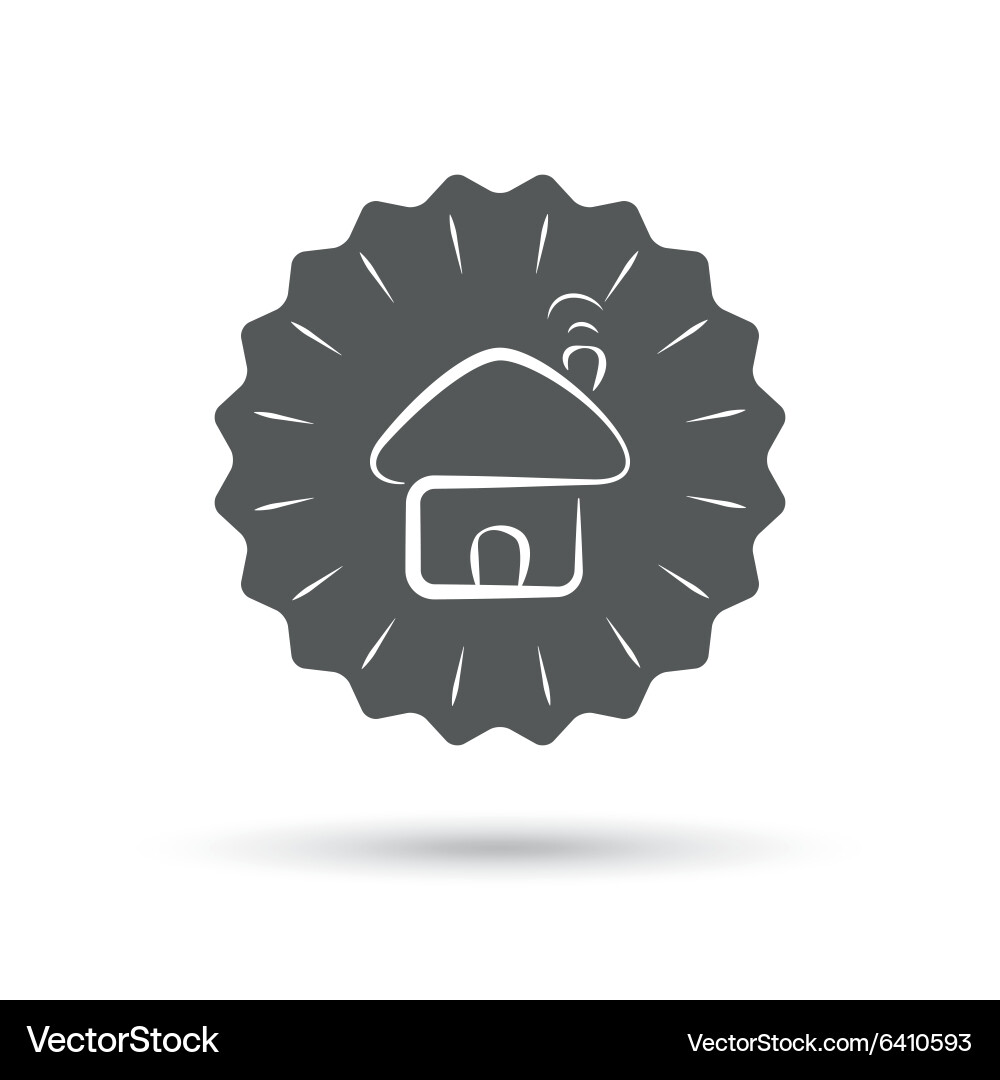 Home sign icon main page button navigation Vector Image
