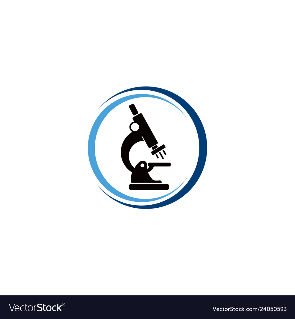 Microscope simple icon Royalty Free Vector Image