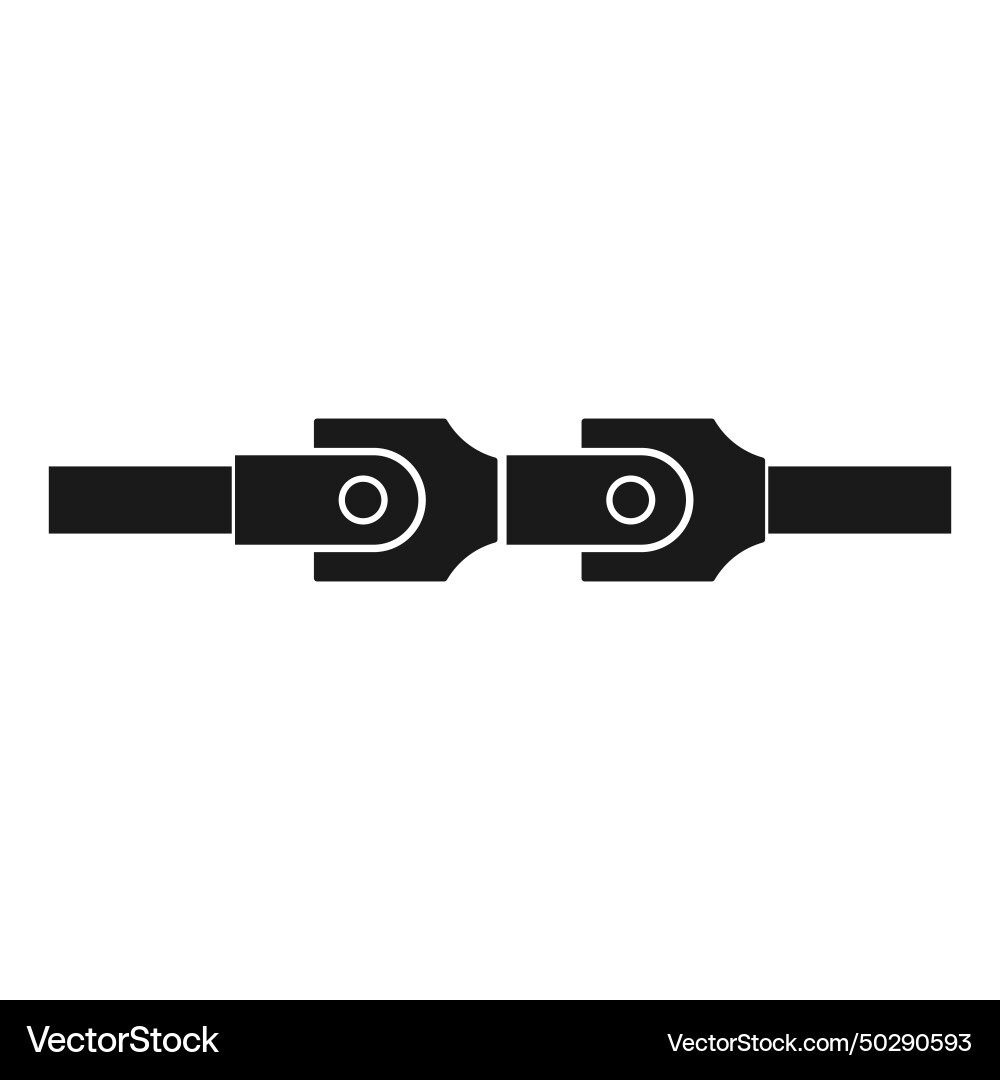 Propeller shafts and universal joints icon Vector Image