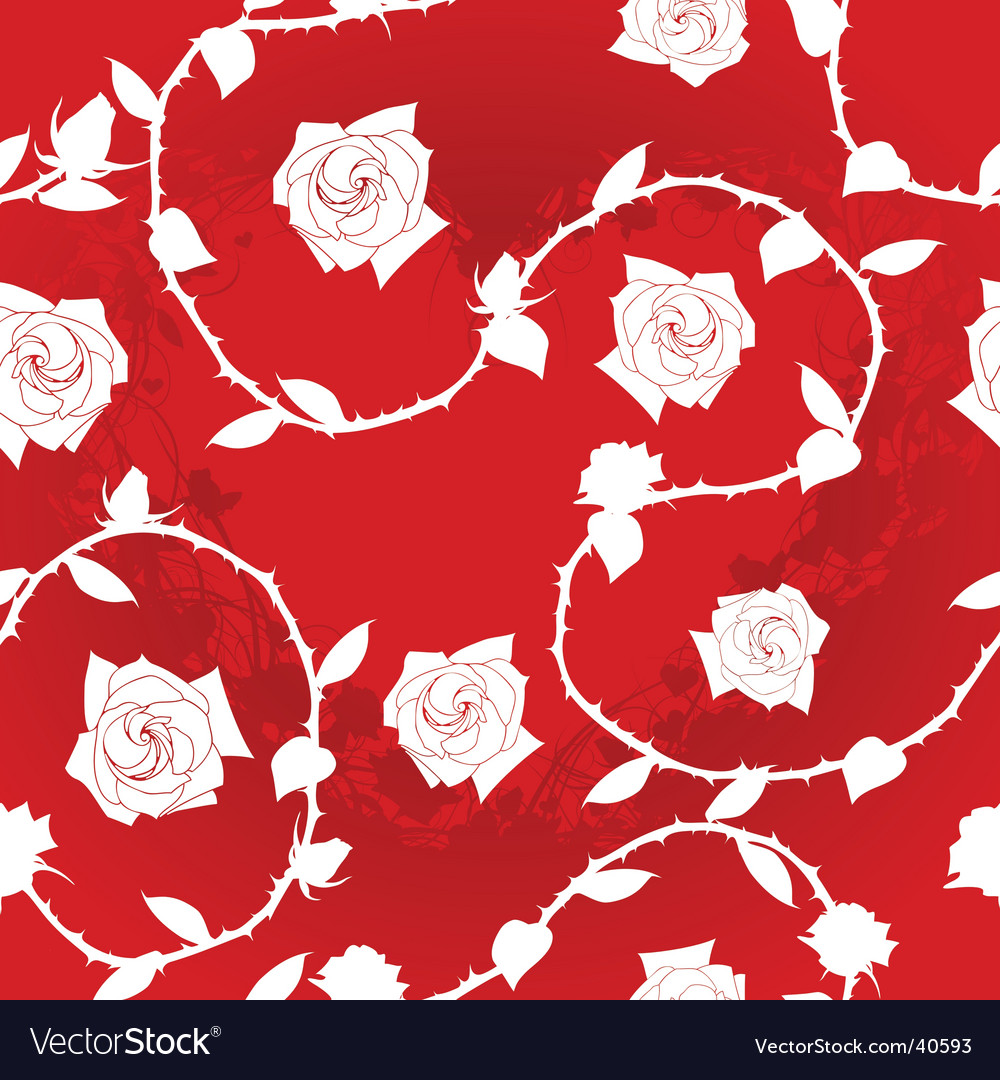 Rose pattern Royalty Free Vector Image - VectorStock
