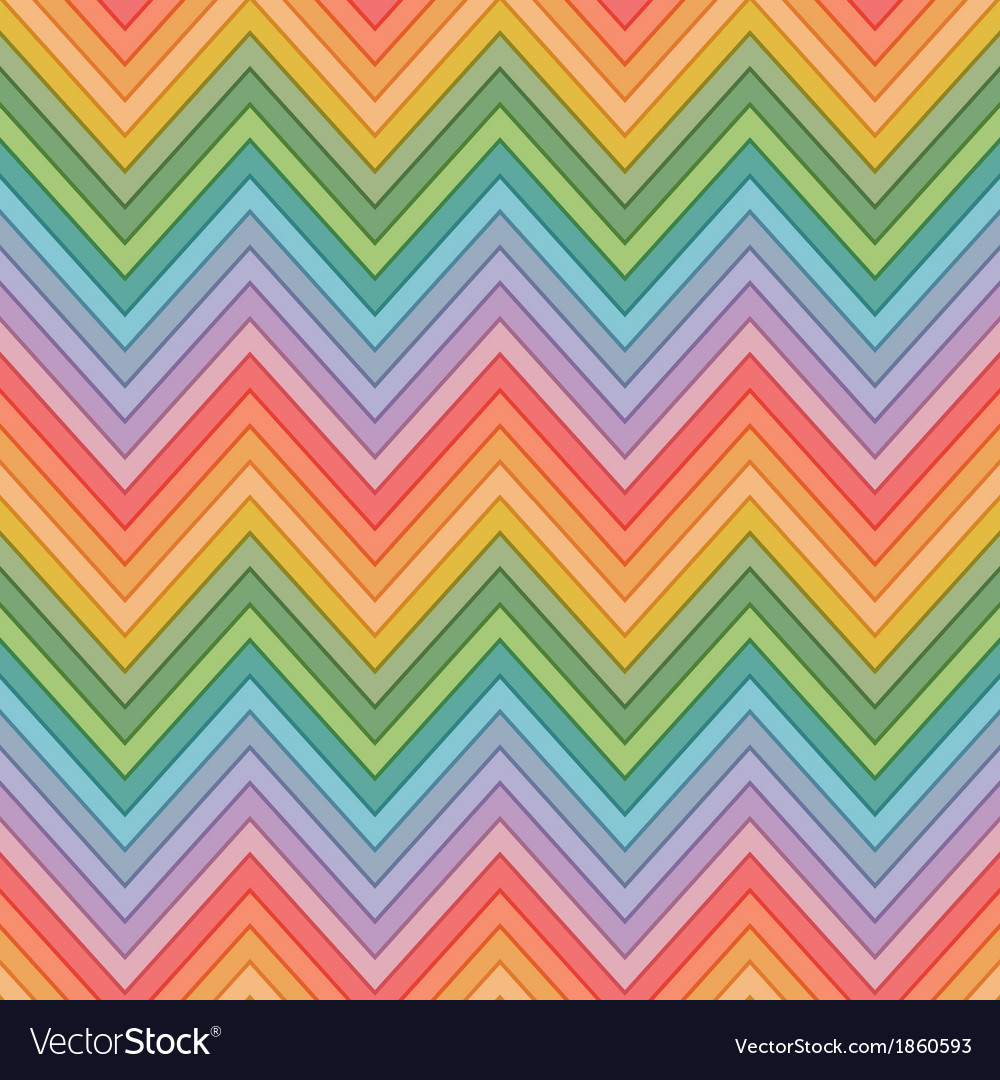 Seamless multicolors zig zag pattern Royalty Free Vector
