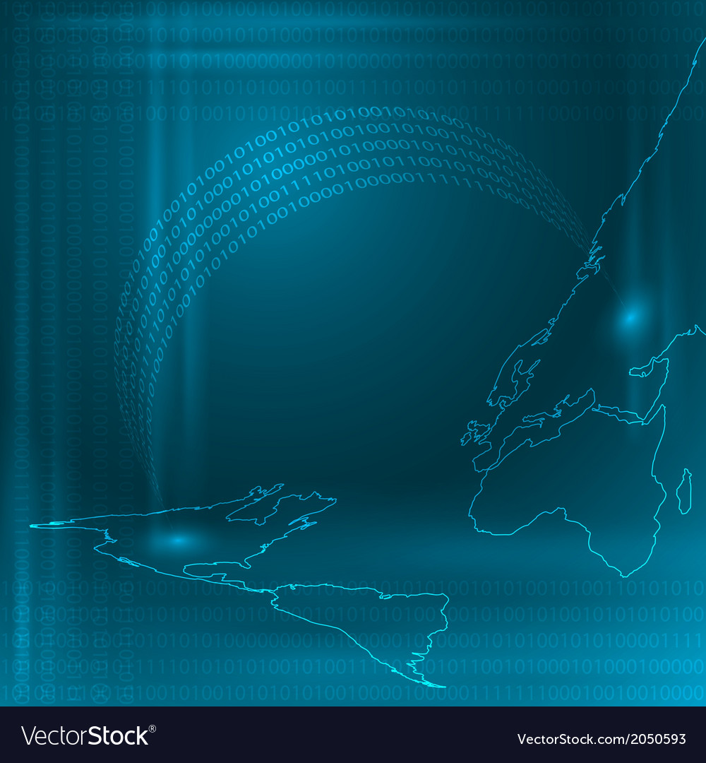 Stream of binary code Royalty Free Vector Image