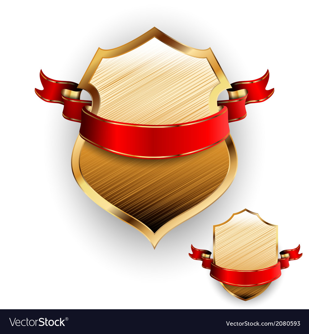 Two empty brown shapes Royalty Free Vector Image