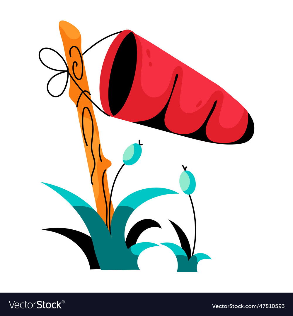 Windsock Royalty Free Vector Image - VectorStock