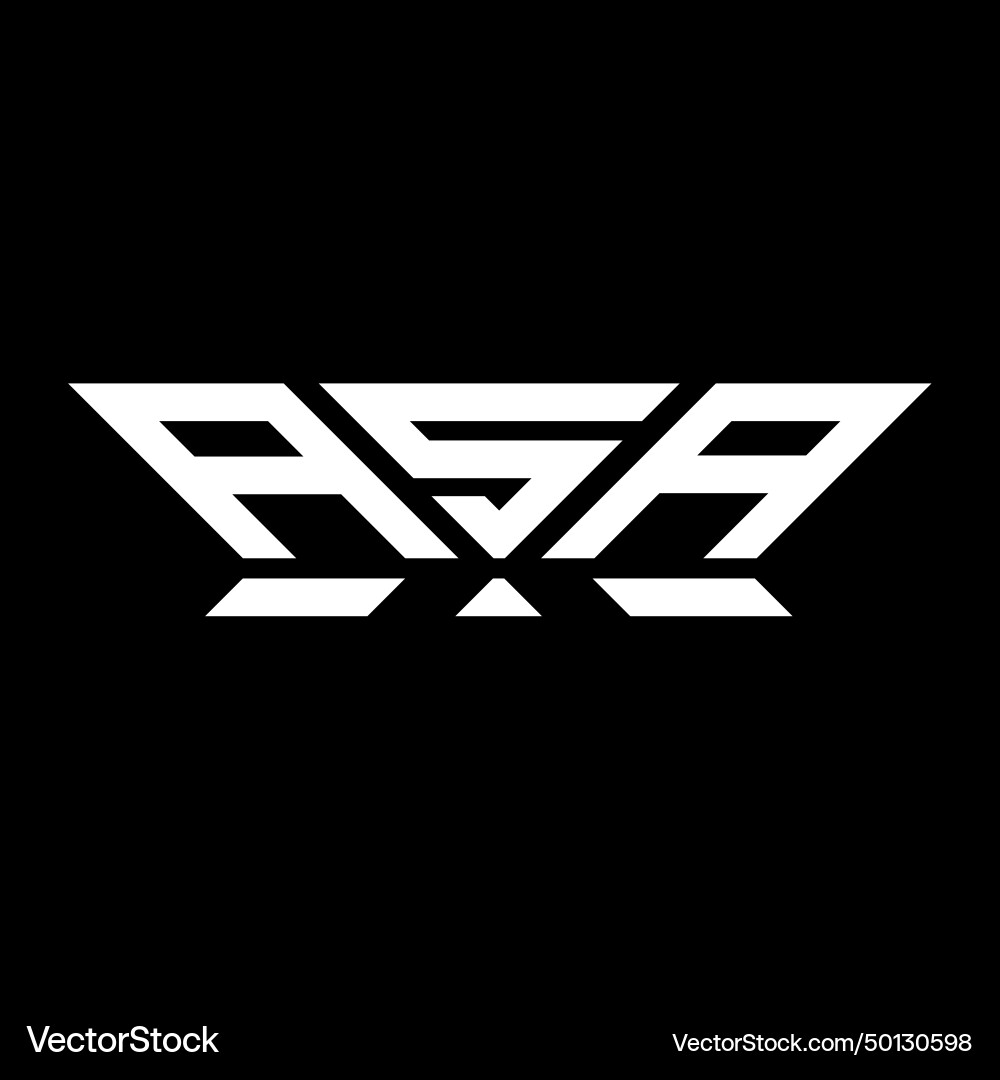 Asa letter logo design simple and modern Vector Image