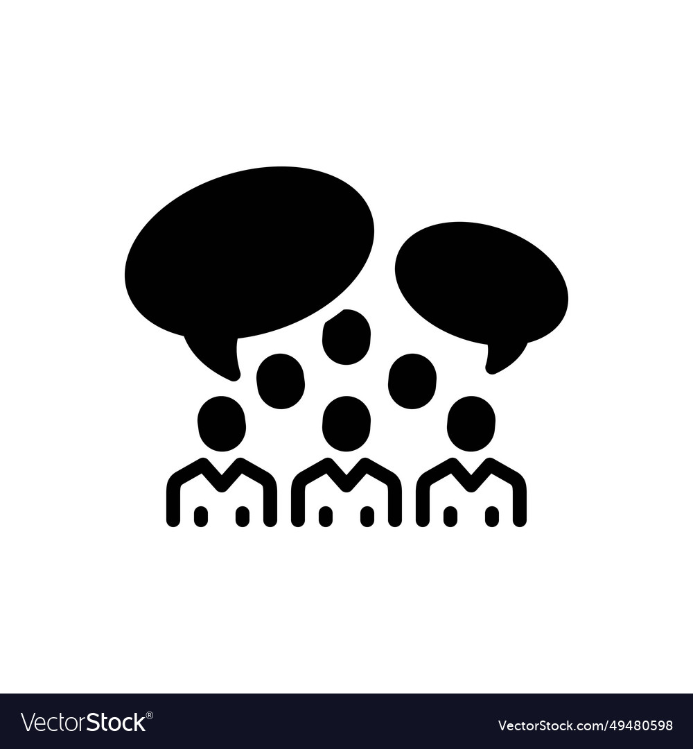 Group talk Royalty Free Vector Image - VectorStock