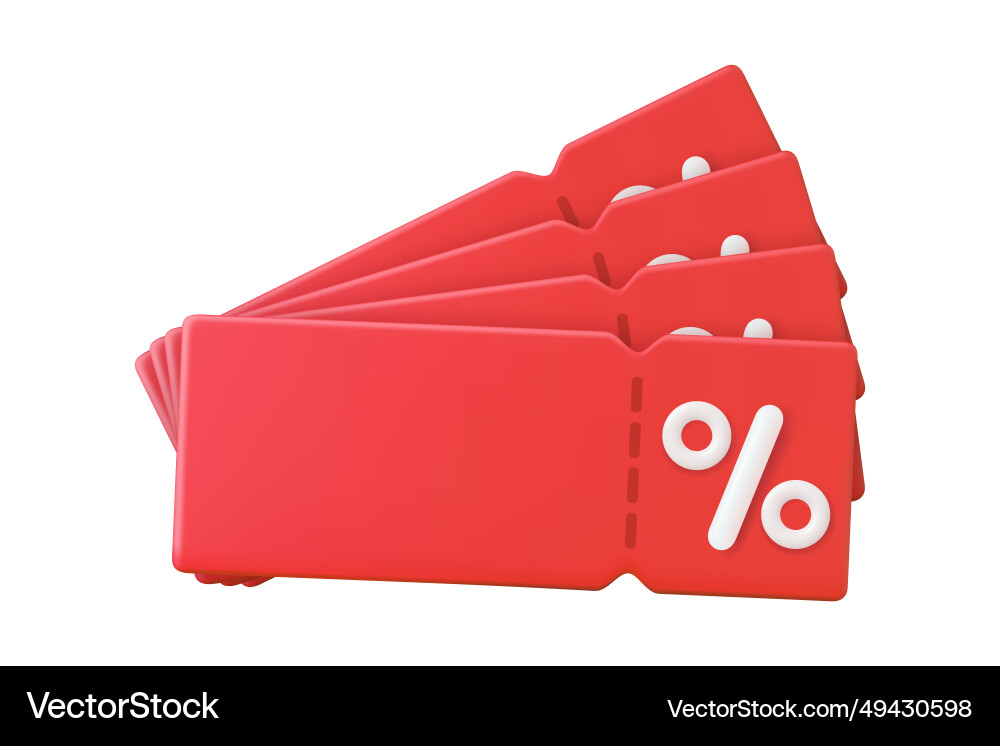Voucher card cash back template design Royalty Free Vector
