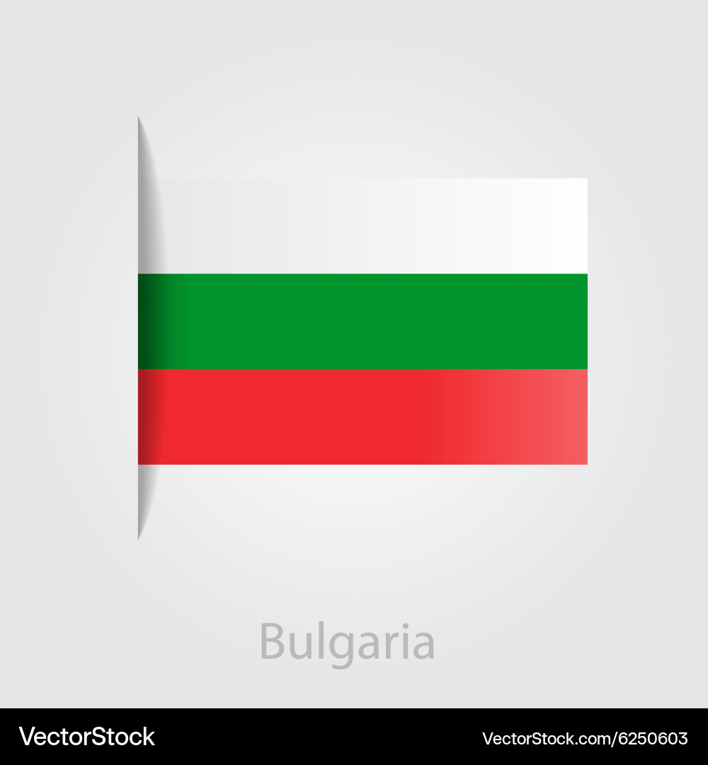 Bulgaria flag Royalty Free Vector Image - VectorStock