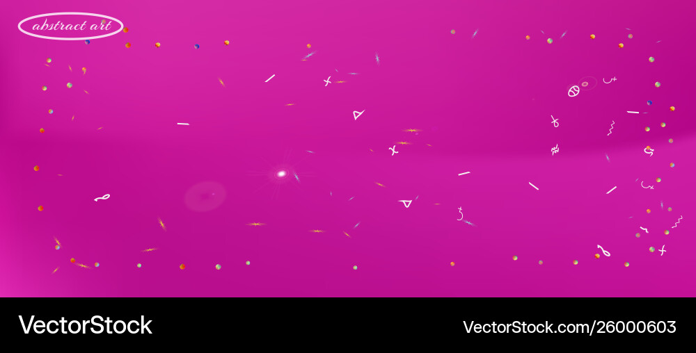 Colorful abstract ultra wide space background Vector Image