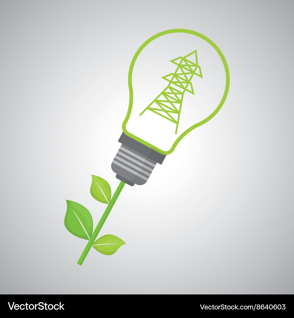 Ecology design protection icon green concept Vector Image